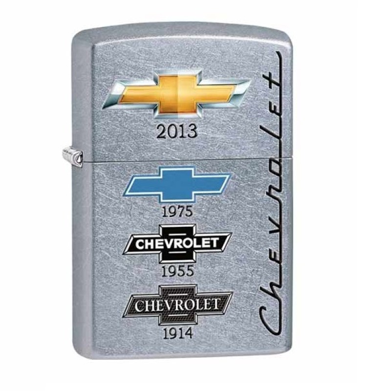 Zippo Chevy Timeline Street Chrome Lighter - ZP28846